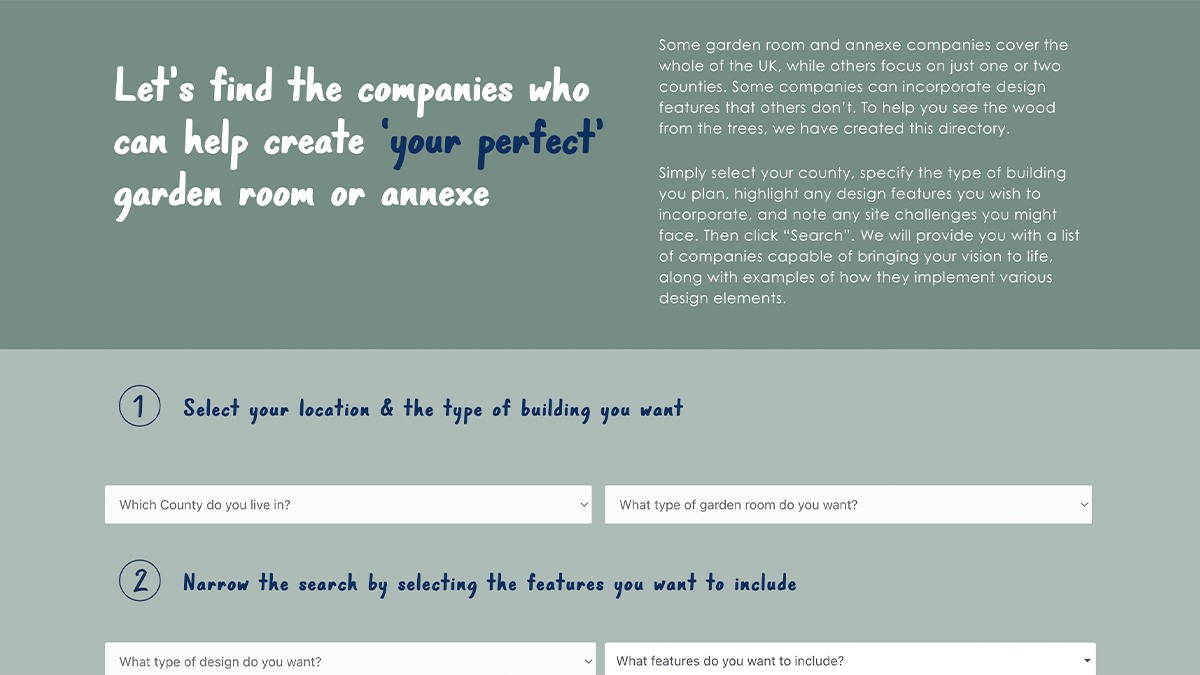 See which garden room & annexe companies work in your area